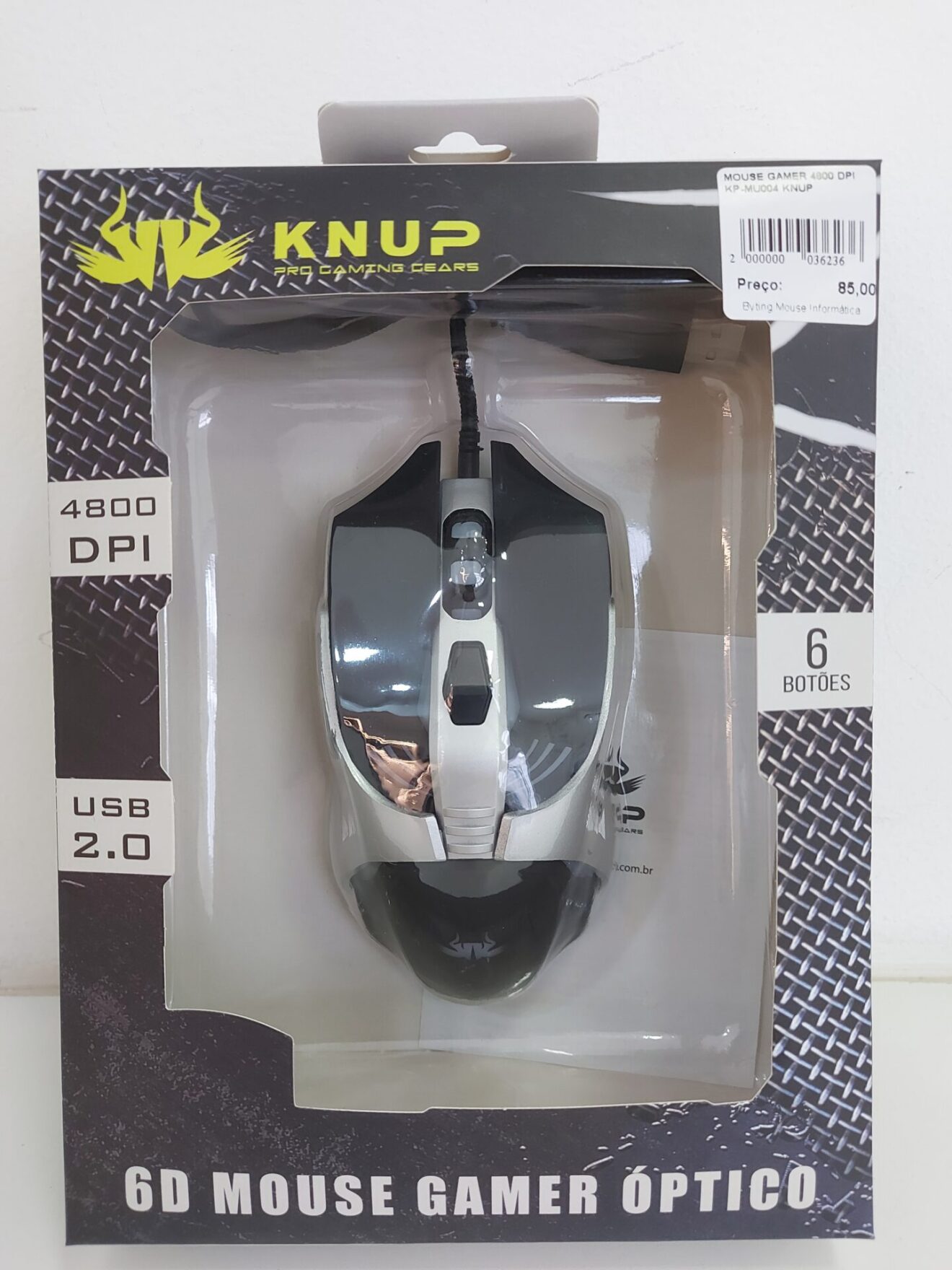 MOUSE GAMER 4800 DPI KP-MU004 KNUP – Byting Mouse